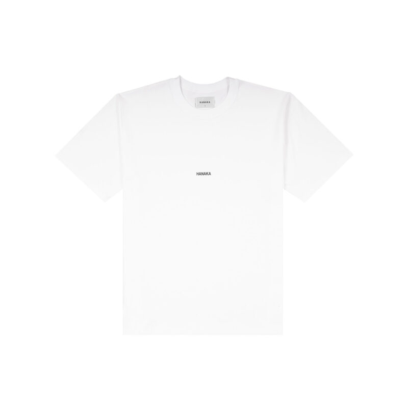 PRINT LOGOS WHITE TEES – Hanaka